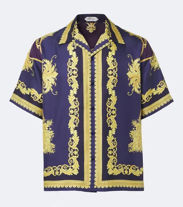 Versace Barocco Silk Twill Shirt