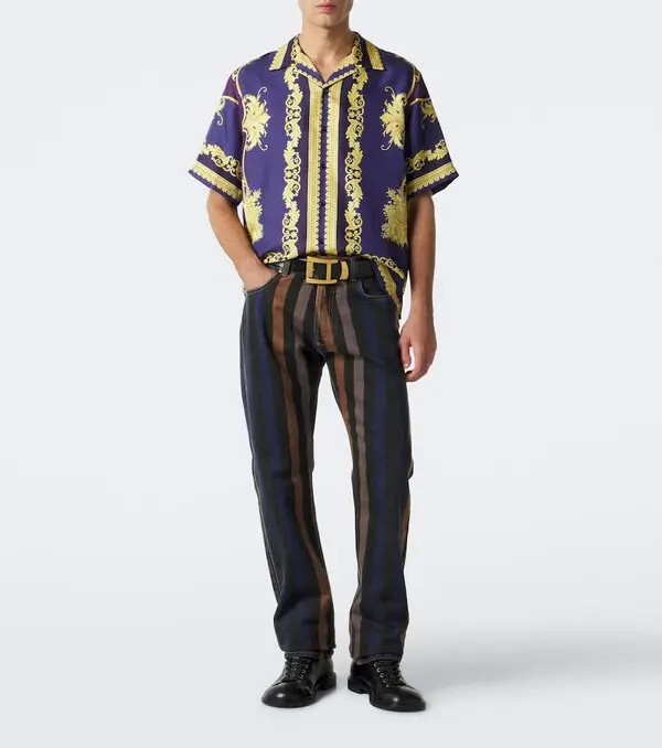 Versace Barocco Silk Twill Shirt