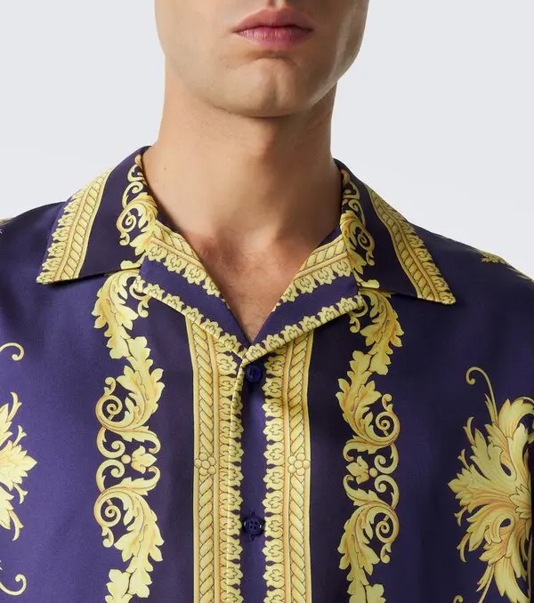 Versace Barocco Silk Twill Shirt