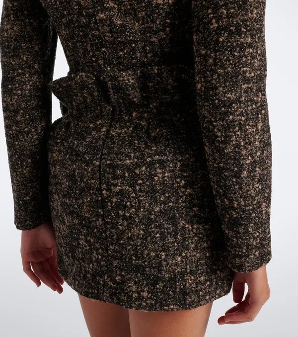 Magda Butrym Wool And Cashmere-blend Bouclé Miniskirt