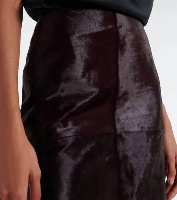 Simkhai Tobiana Calf Hair Pencil Skirt