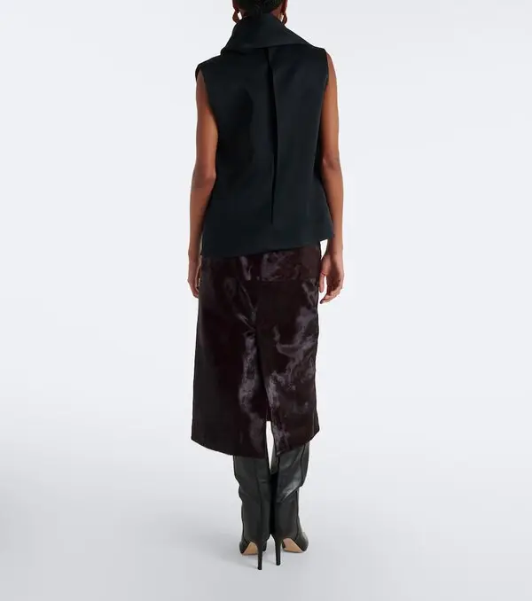 Simkhai Tobiana Calf Hair Pencil Skirt