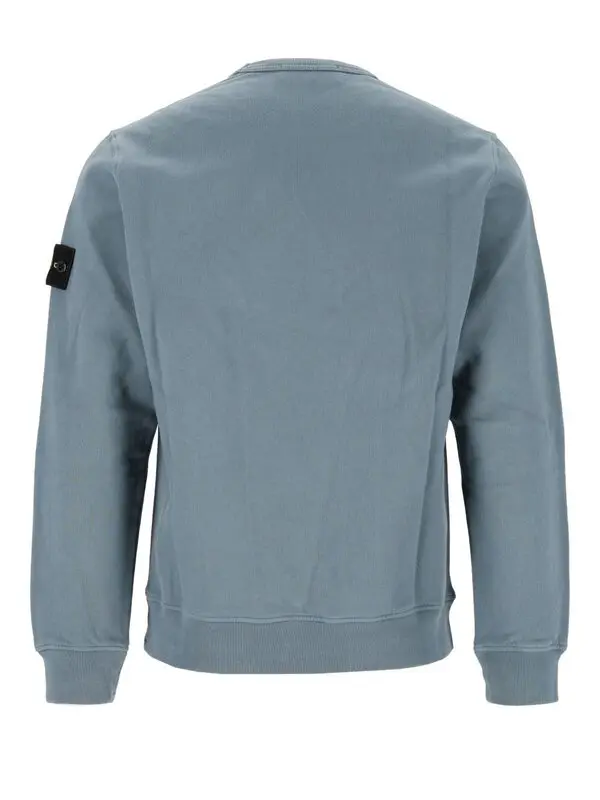 Stone Island Organic Cotton Crewneck Sweatshirt - Blue