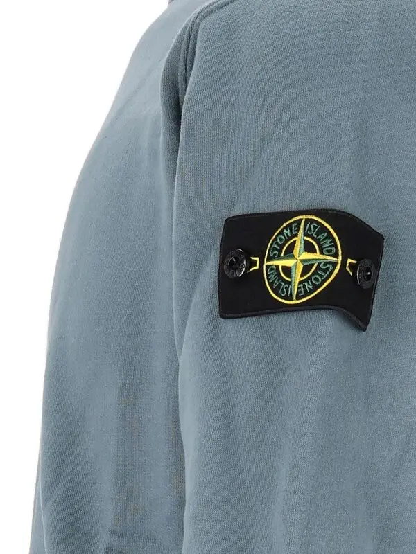 Stone Island Organic Cotton Crewneck Sweatshirt - Blue