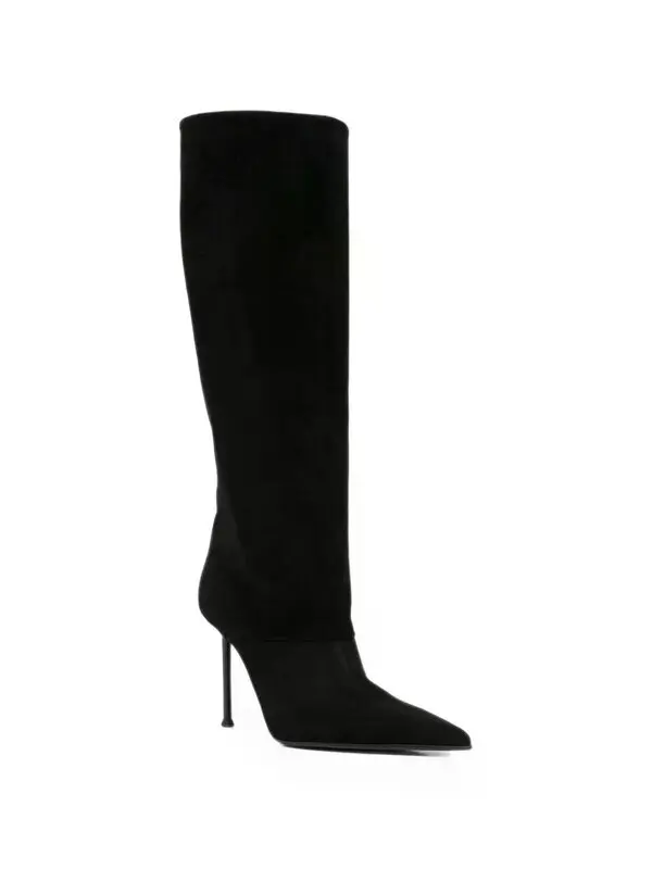 SERGIO LEVANTESI Paprika Pointed-toe Stiletto Boots