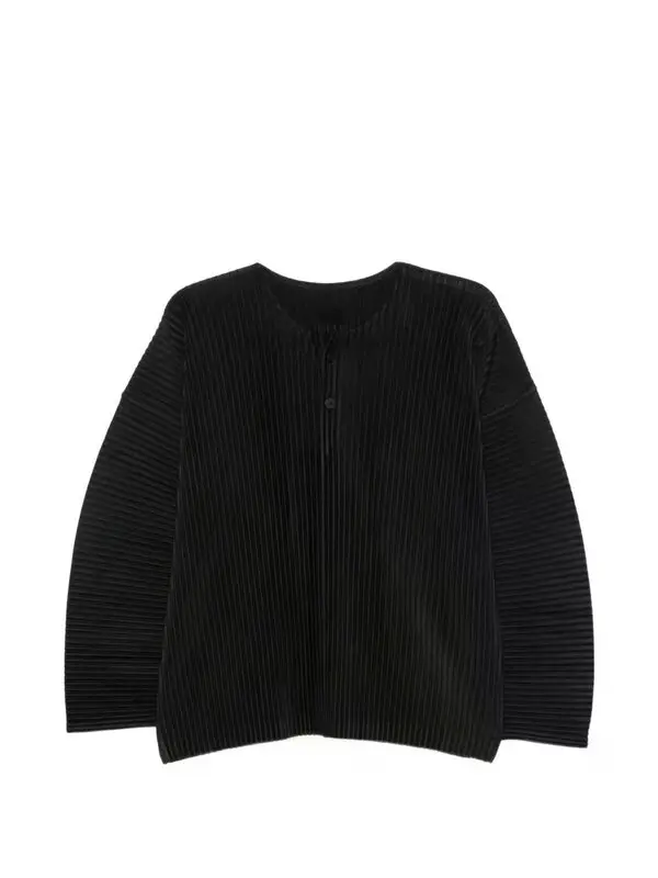 Issey Miyake Pleated Long-sleeve T-shirt - Black