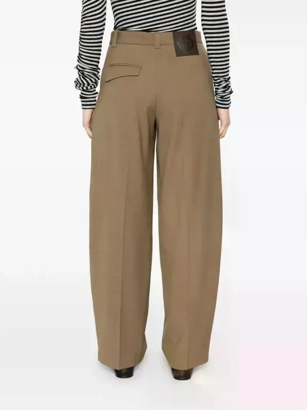 Pinko Logo-patch Wide-leg Trousers