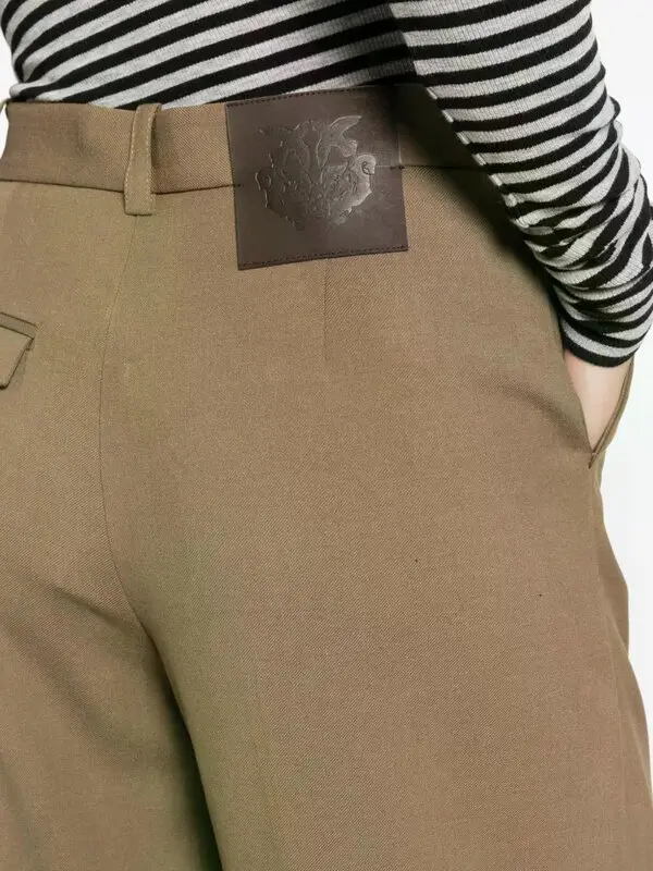 Pinko Logo-patch Wide-leg Trousers