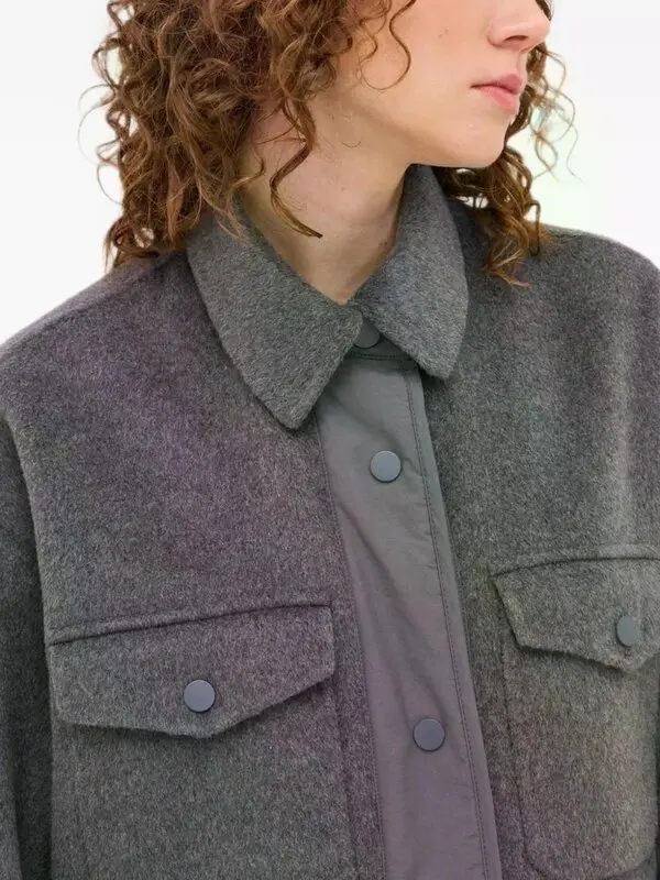 OTTOD'AME Quilted-panel Hooded Coat