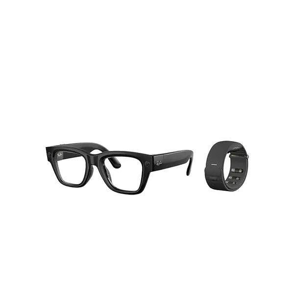 Ray-ban Meta Display Glasses Frame Grey Lenses Ai Glasses - Black