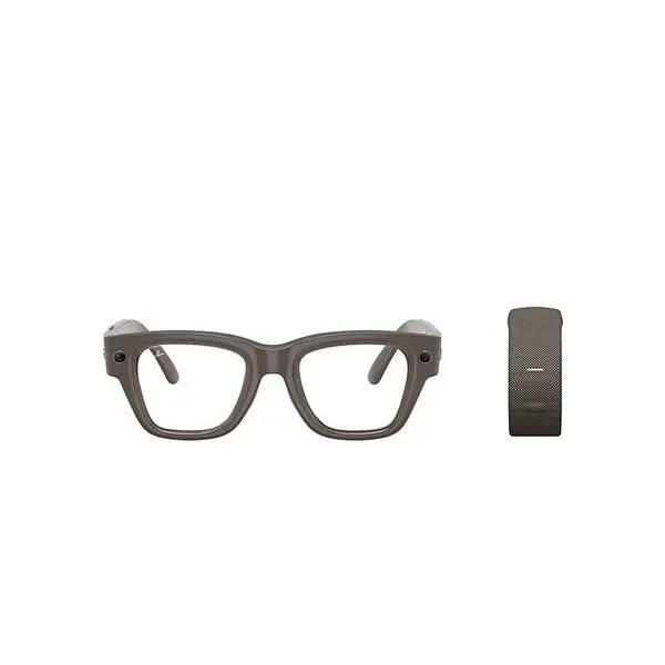 Ray-ban Meta Display Glasses Frame Grey Lenses Ai Glasses - Sand