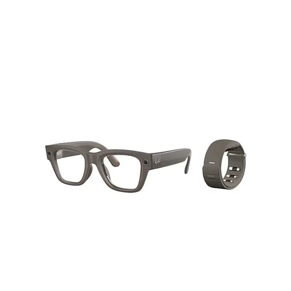 Ray-ban Meta Display Glasses Frame Grey Lenses Ai Glasses - Sand
