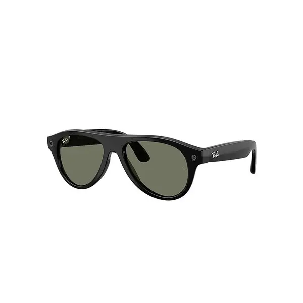 Ray-ban Meta Aviator Frame Green Lenses Ai Glasses - Black