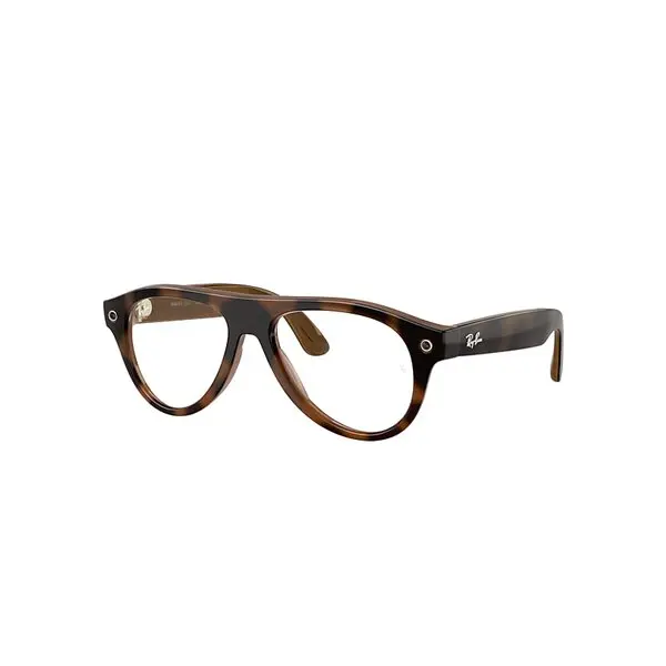 Ray-ban Meta Aviator Frame Green Lenses Ai Glasses - Havana