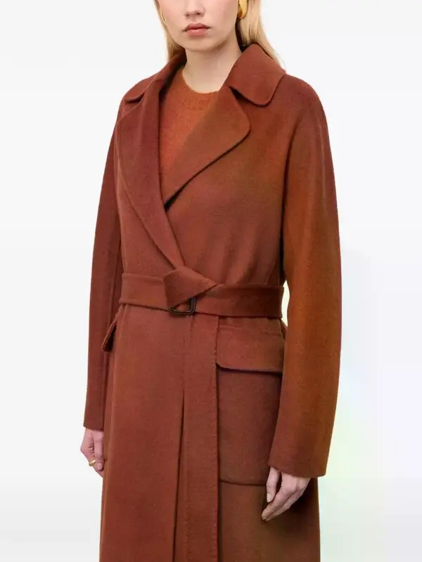 OTTOD'AME Belted Notched-lapel Coat
