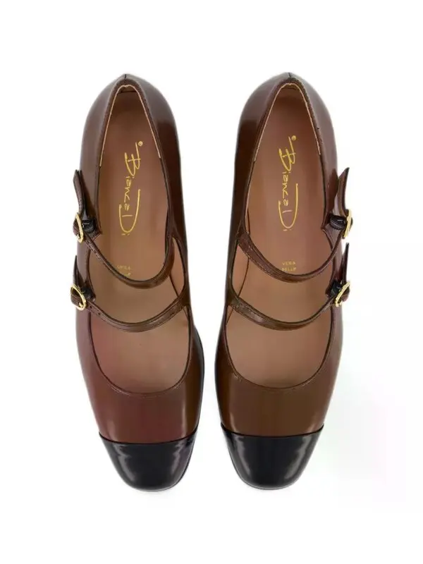 GIBALDI Two-strap Cap-toe Pumps