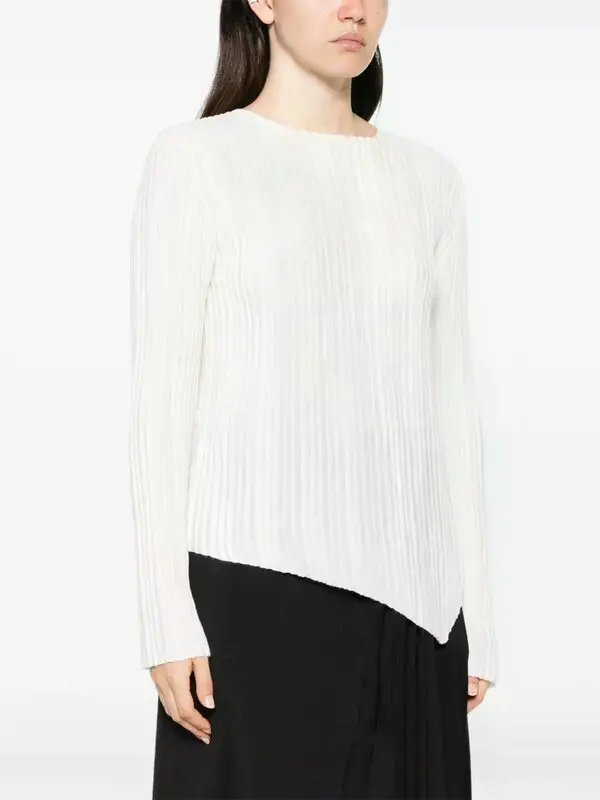 Sú Ribbed-knit Asymmetric Sweater