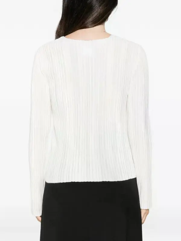 Sú Ribbed-knit Asymmetric Sweater