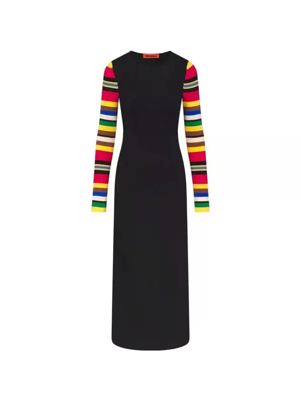 SIMONMILLER Adri Stripe-sleeve Maxi Dress