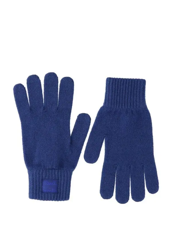 Paul Smith Cashmere And Merino Wool Gloves - Blue