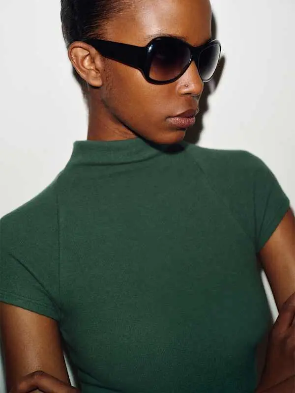 REFORMATION Pien Knit Top Ever - Green