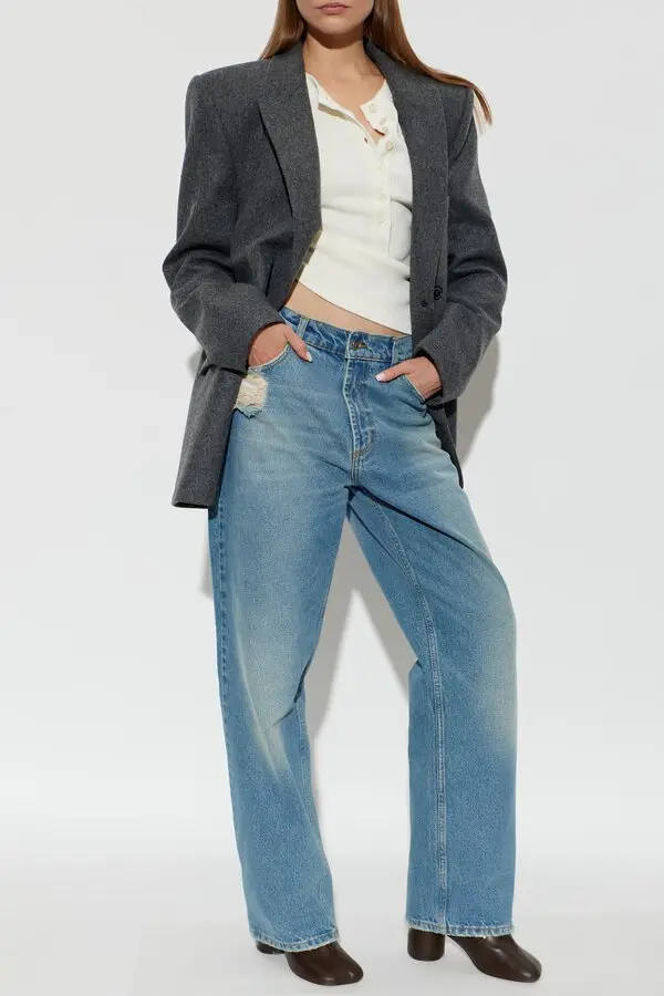THE MANNEI Wool Blazer With A Single Vent
