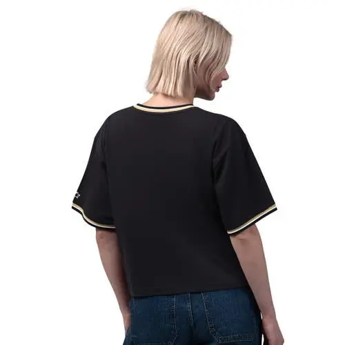 STARTER New Orleans Saints Ace Cropped T-shirt