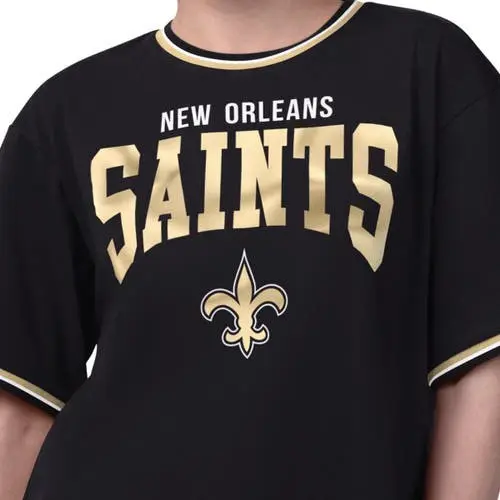 STARTER New Orleans Saints Ace Cropped T-shirt