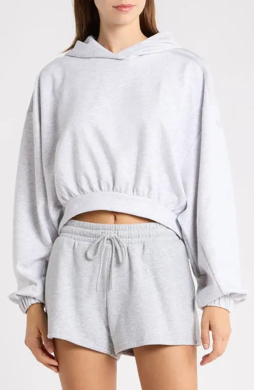 Adidas Performance Oversized Hoodie - Light Grey Heather