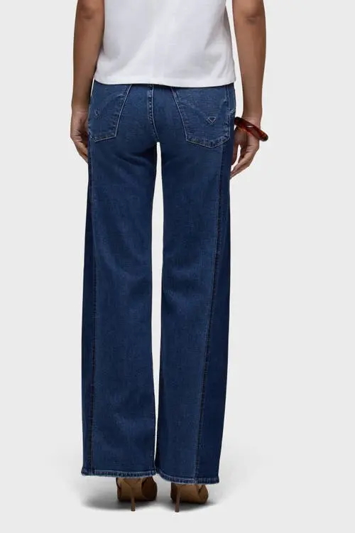 Hudson Jeans Lexi Seamed Wide Leg Jeans