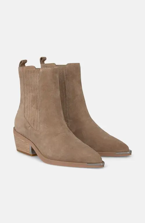 ALMA EN PENA Flat Bootie With Elastic - Vison