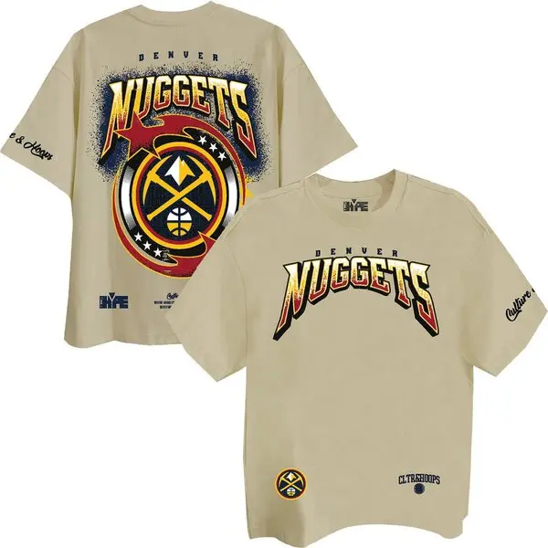 TWO HYPE Denver Nuggets Drip & Dime Elevated Drop Shoulder T-shirt