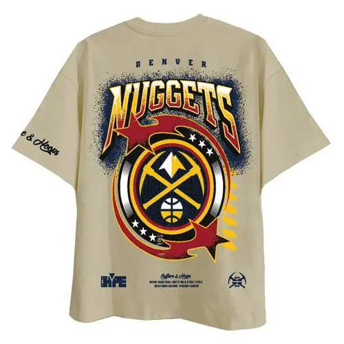 TWO HYPE Denver Nuggets Drip & Dime Elevated Drop Shoulder T-shirt