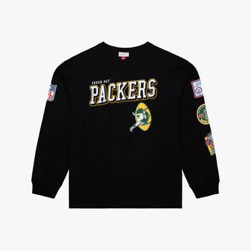 Mitchell & Ness Green Bay Packers Big & Tall Training Camp Long Sleeve T-shirt