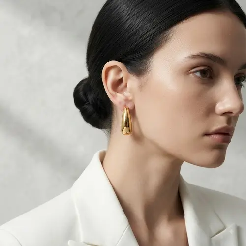 ALAIS BRANCHE Monroe Teardrop Earrings - Silver