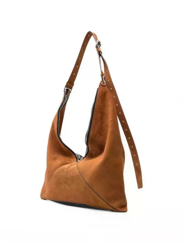 Moschino Suede Panelled Shoulder Bag
