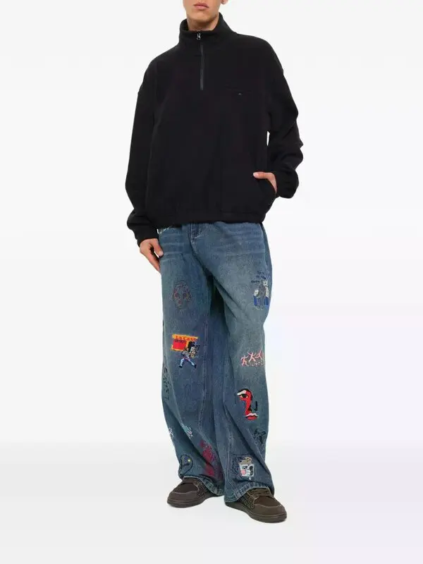 VOWELS Quarter-zip Fleece Jacket