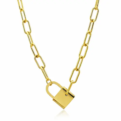 ALAIS BRANCHE Scarlett Lock Necklace - Silver
