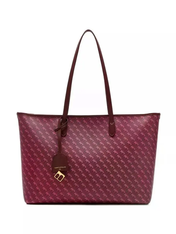 TAMMY & BENJAMIN Gm Monogram-print Tote Bag - Red