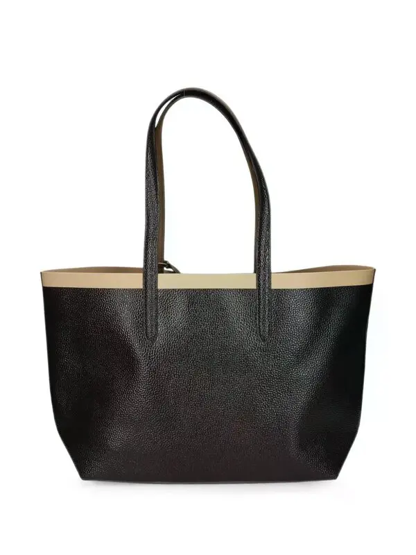 Lacoste Grainy-effect Contrast-trim Tote Bag
