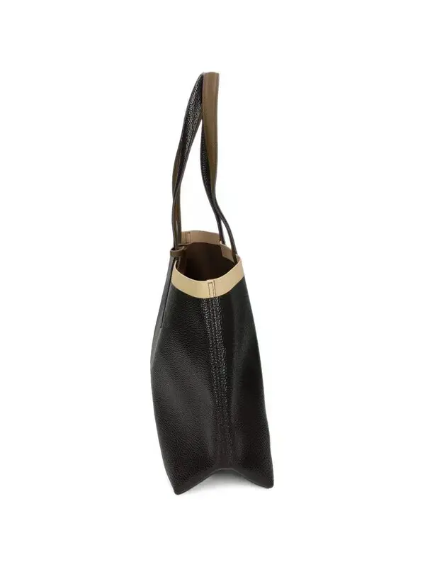 Lacoste Grainy-effect Contrast-trim Tote Bag
