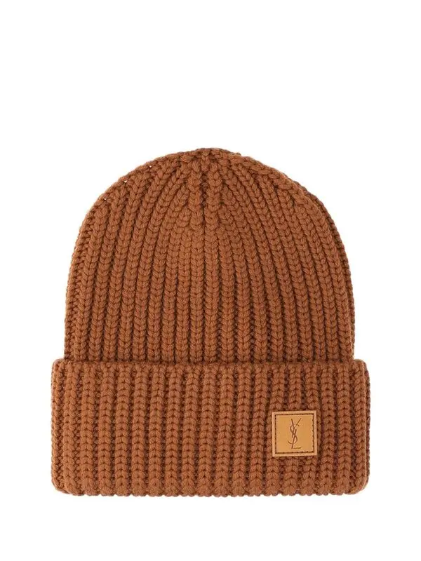 Saint Laurent Wool Hat - Brown