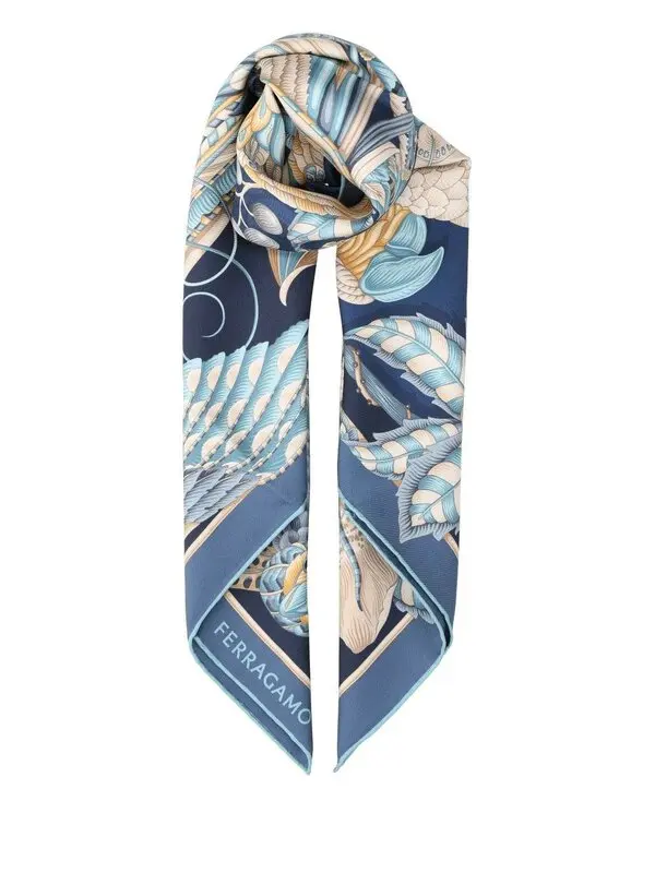 FERRAGAMO Amazzonia Scarf - Blue