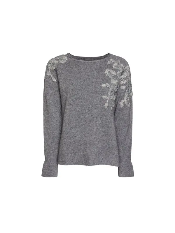 ELENA MIRO` Boat Neck Sweater
