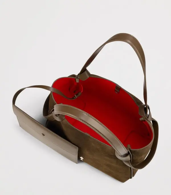 CHRISTIAN LOUBOUTIN Bettina Tote Small Suede Tote Bag