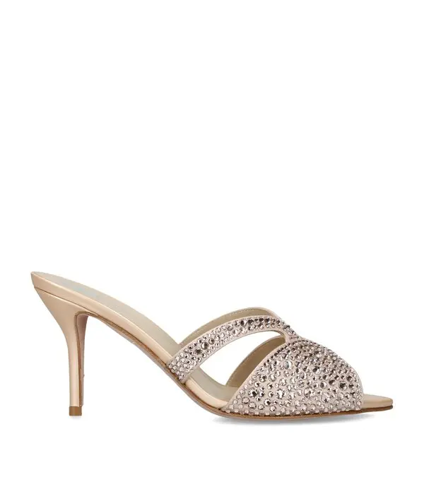 GINA Crystal-embellished Ilona Mules 85