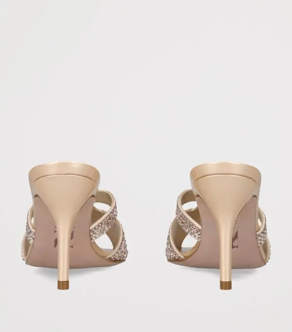 GINA Crystal-embellished Ilona Mules 85