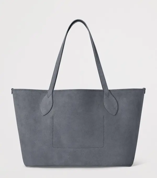 Mulberry Suede Tree Tote Bag