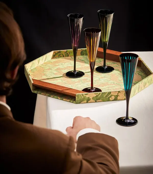 L'Objet Prism Champagne Flutes
