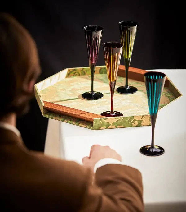 L'Objet Prism Champagne Flutes